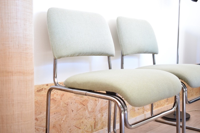 6 chaises vintage tubulaire de style moderniste | DESIGNANCES : UNE ...